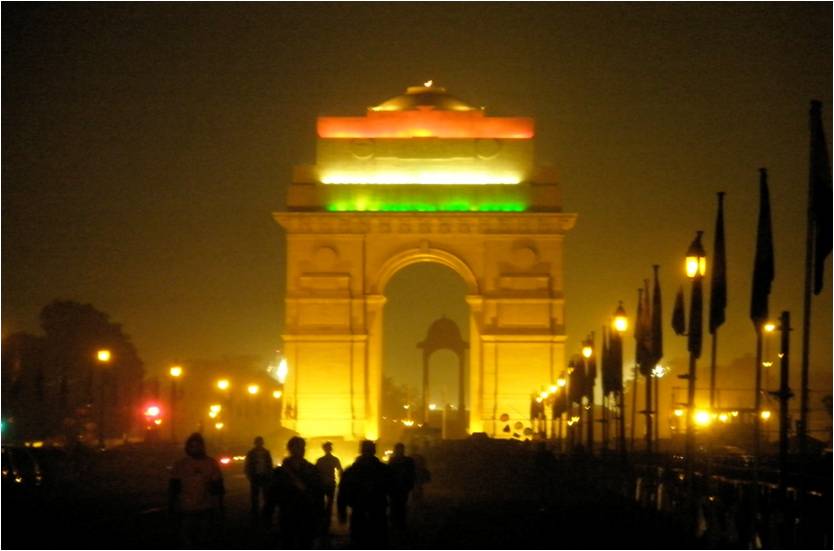 Lighting Umbrella: INDIA GATE: A BEAUTIFUL NIGHT VIEW