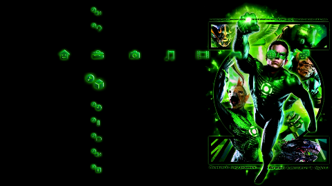 Free PSP Themes Wallpaper: Green Lantern PS3 Theme