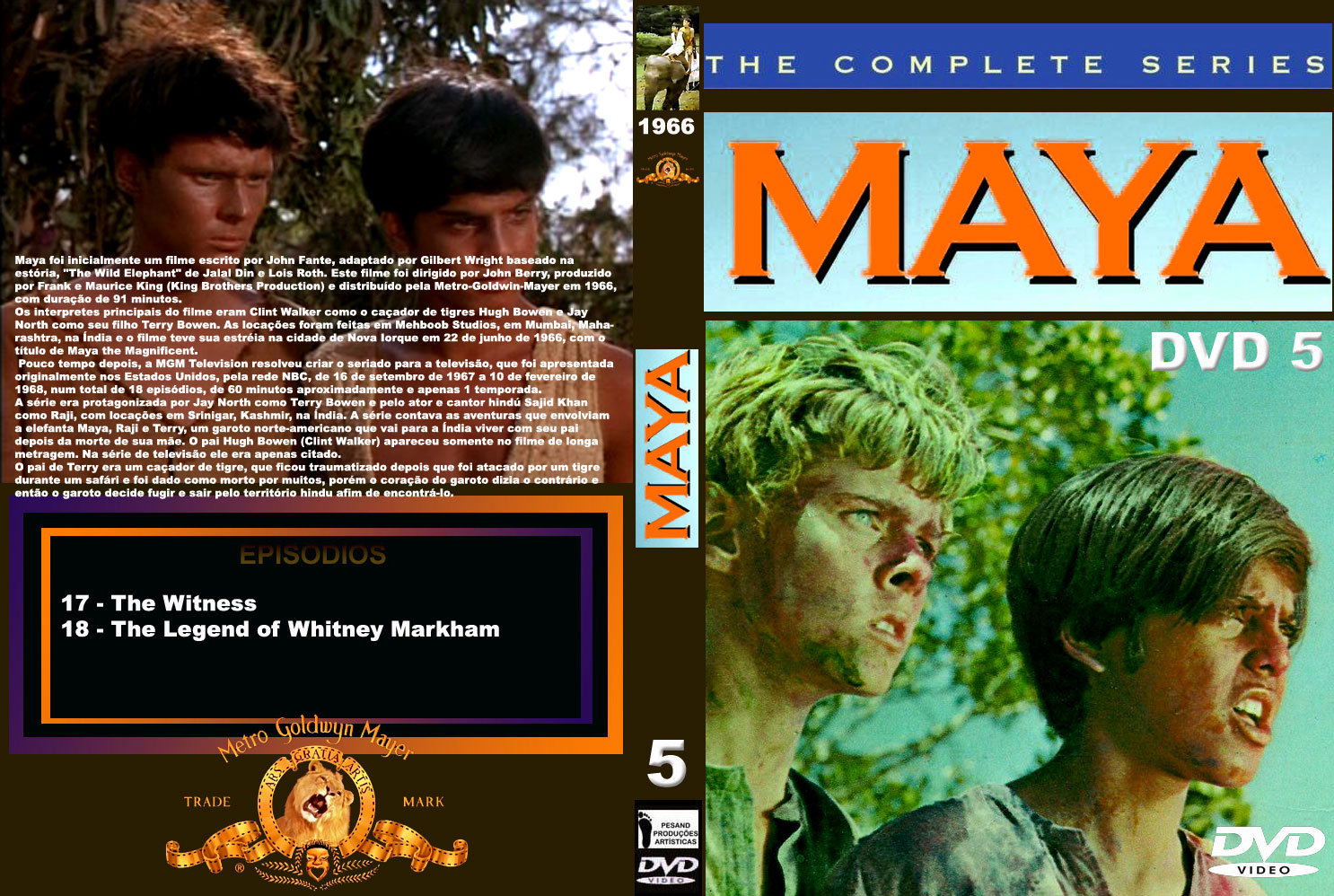 CAPAS EM SÉRIE: CAPA DVD - SÉRIE - MAYA - 1966