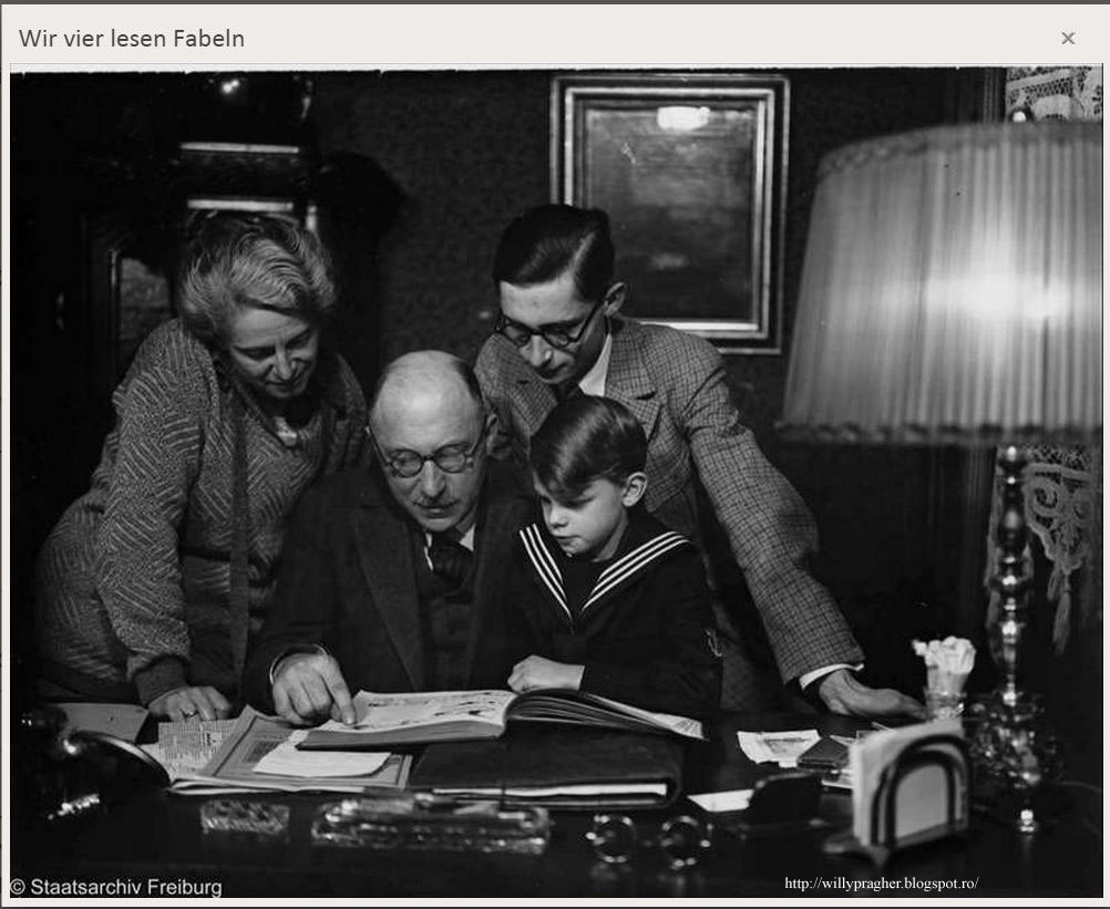 Willy Pragher: 19 august 1928 - familia Prager citește