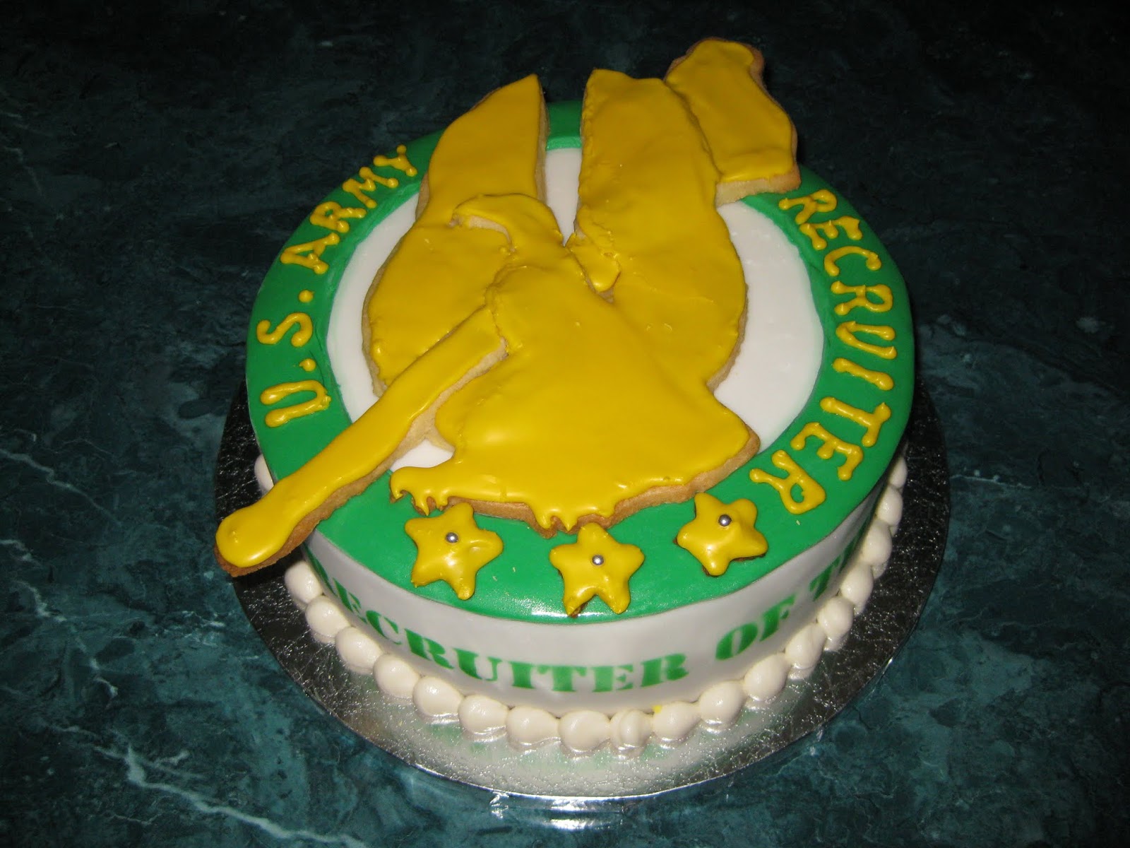 Tracy's Cake Blog: Recruiter Badge Cake