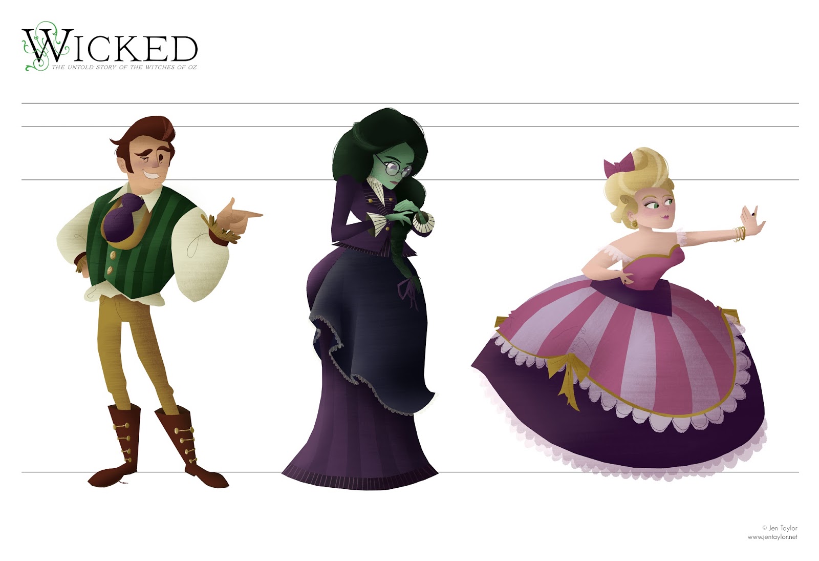 Jen Taylor Draws: Finally the Rest of Wicked!