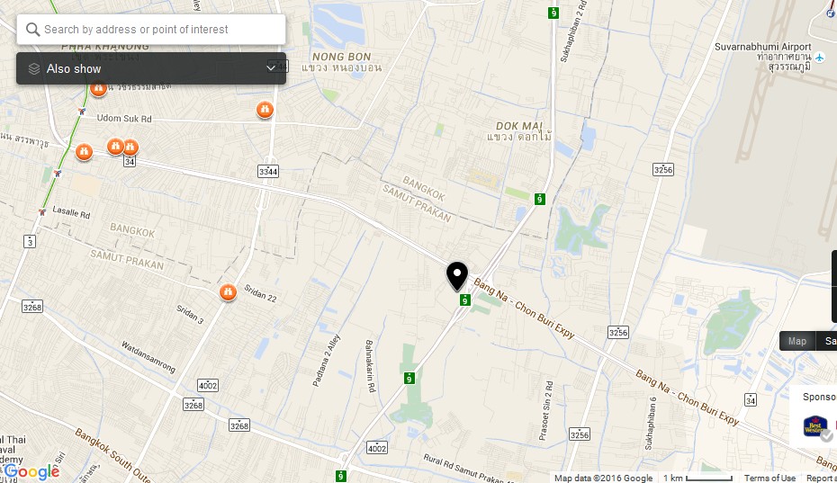 Mega Bangna Bangkok Map - Tourist Attractions in Bangkok Thailand ...