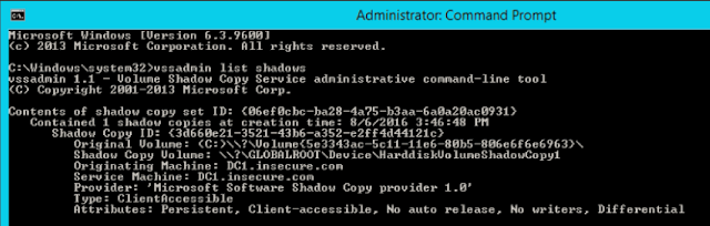 Dumping Ntdsdit File From Active Directory