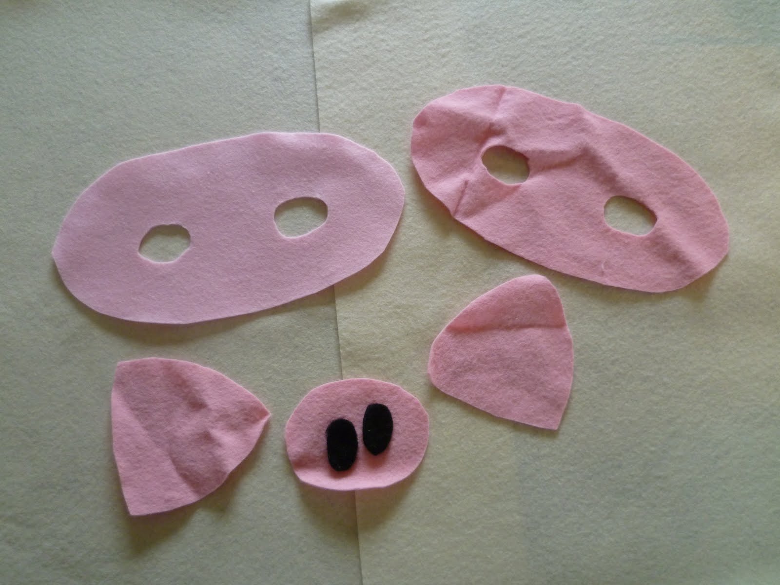 While the children sleep...: Felt animal mask tutorial