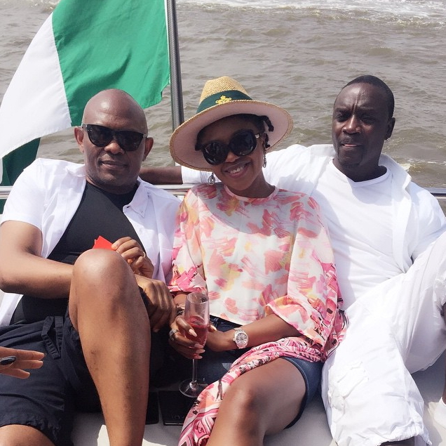 Photos: Omoni Oboli Enjoys Boat Cruise With Akon In Lagos Nigeria ...