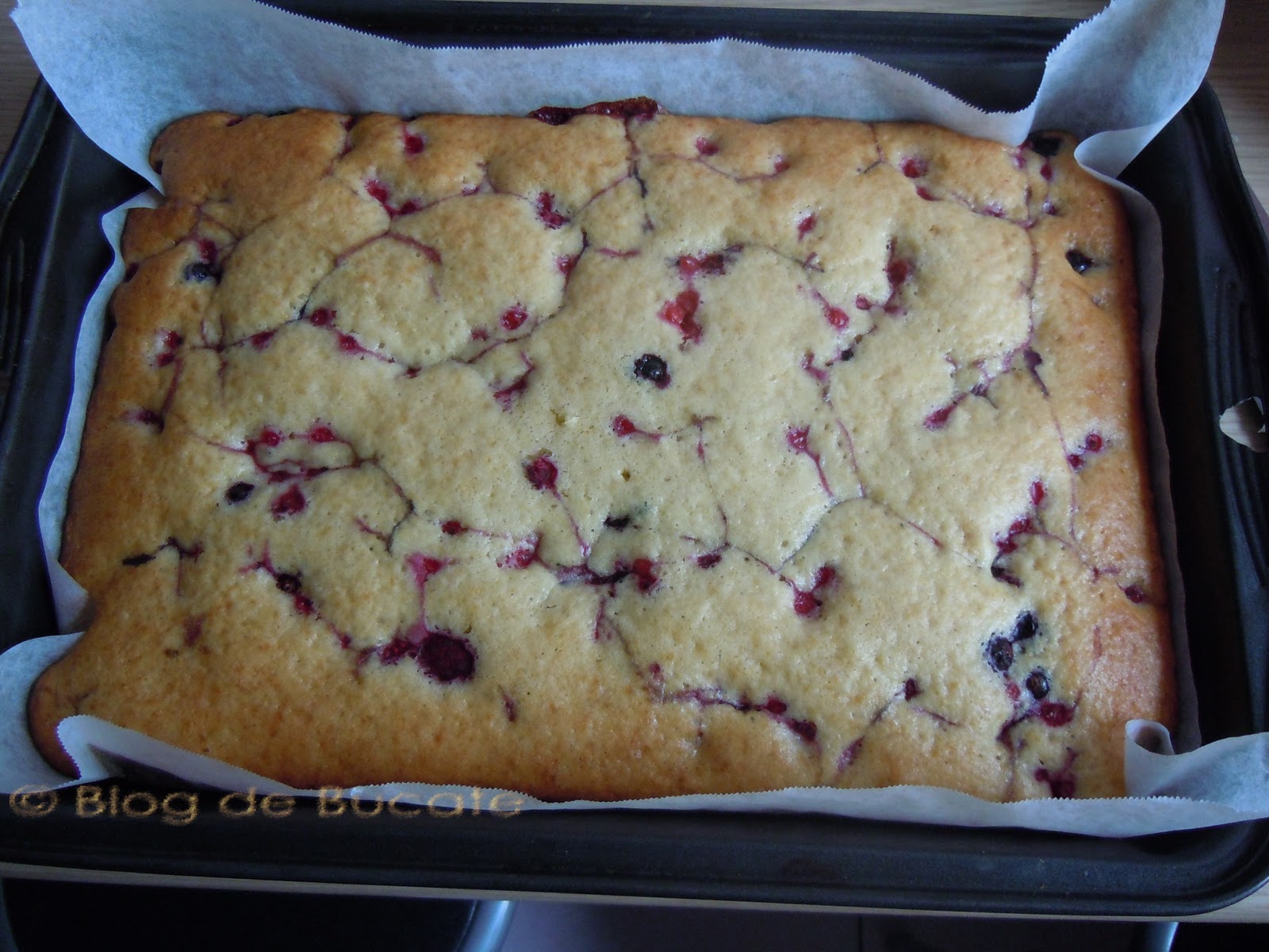 Blog de Bucate: Prajitura cu fructe de padure