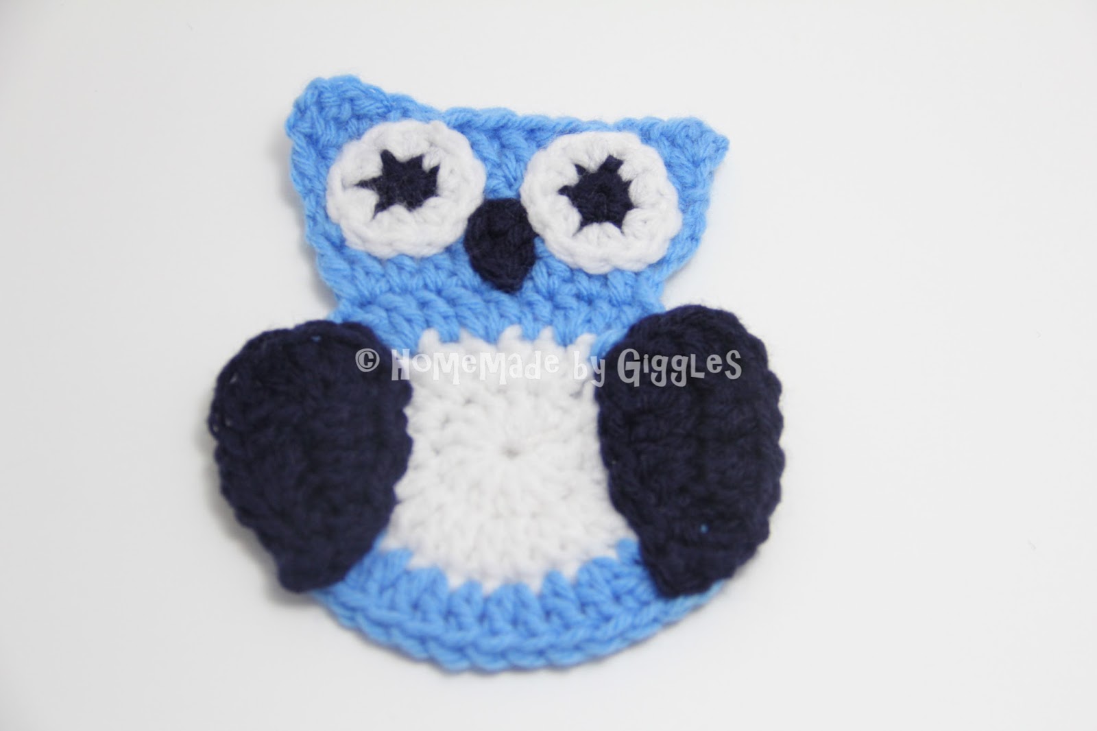Homemade by Giggles: Owl Appliqué - FREE Crochet Pattern!