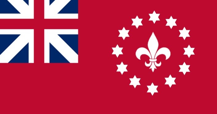 The Voice of Vexillology, Flags & Heraldry: 1776 Loyalist Union Colonies Flag - Post Historical