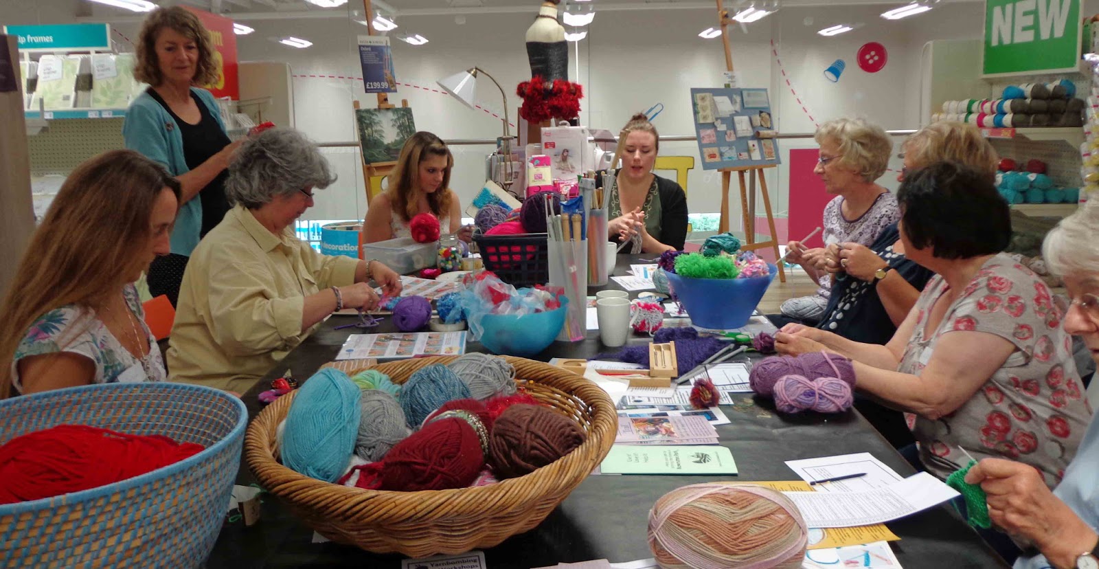 Hippystitch: Third Yarnbombing Workshop - Hobbycraft, York