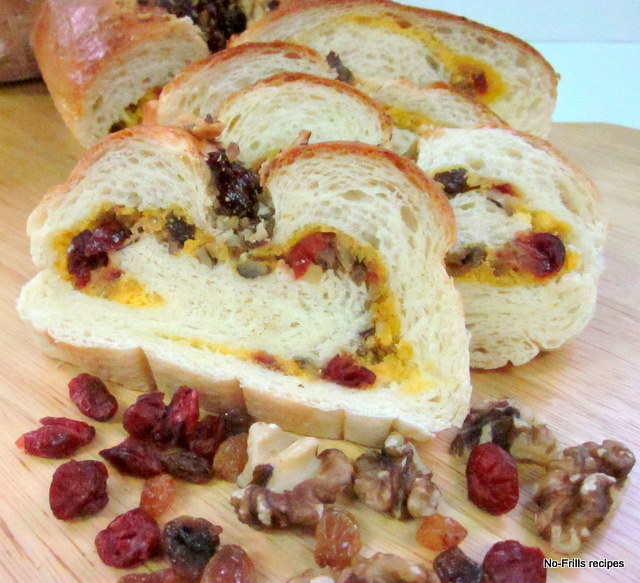 Cranberry Raisin Walnut Loaf (Gelatinized method)