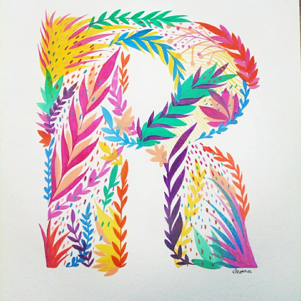 PENSAMIENTO STREET: Initial letter art