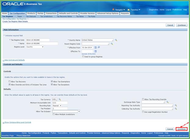 Oracle Applications: Oracle EBTax Setups and Process for Payables ...