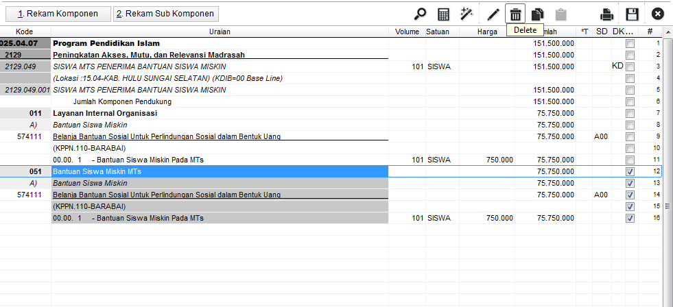 CARA MERUBAH KOMPONEN PADA APLIKASI RKAKL DIPA - Infinite JLB