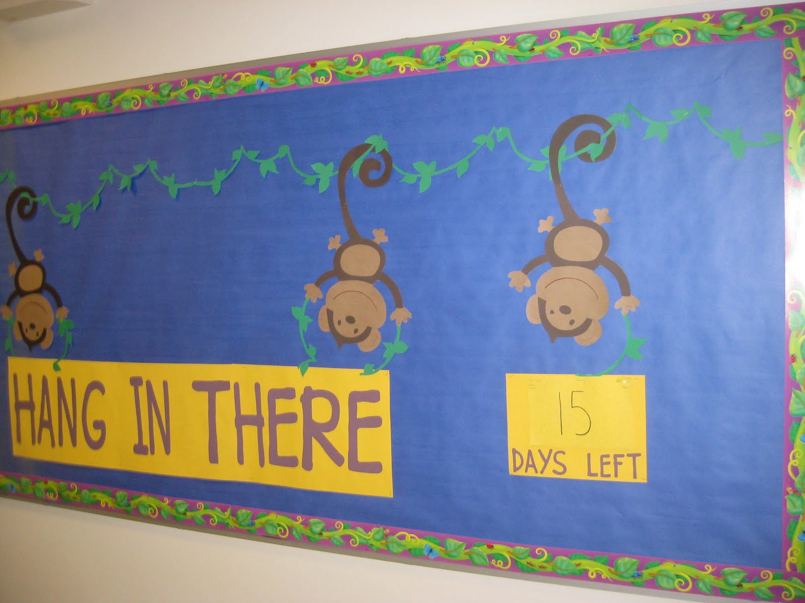 Crafting Misfit: The Countdown is on- Monkey Bulletin Board