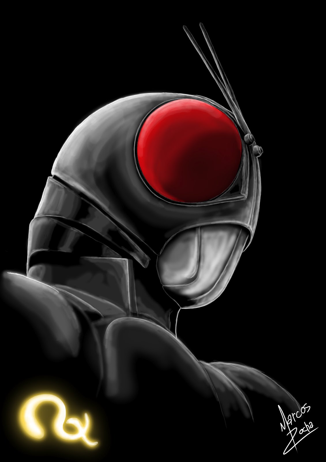 Marcos Rocha: Pintura Digital - Kamen Rider RX