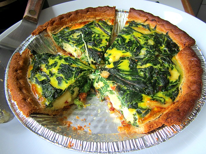 Harvest Spinach & Chard Pie w/ Bacon Jam