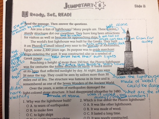 Literacy's Alive in 3-5!: Text Mapping: Marking it Up!
