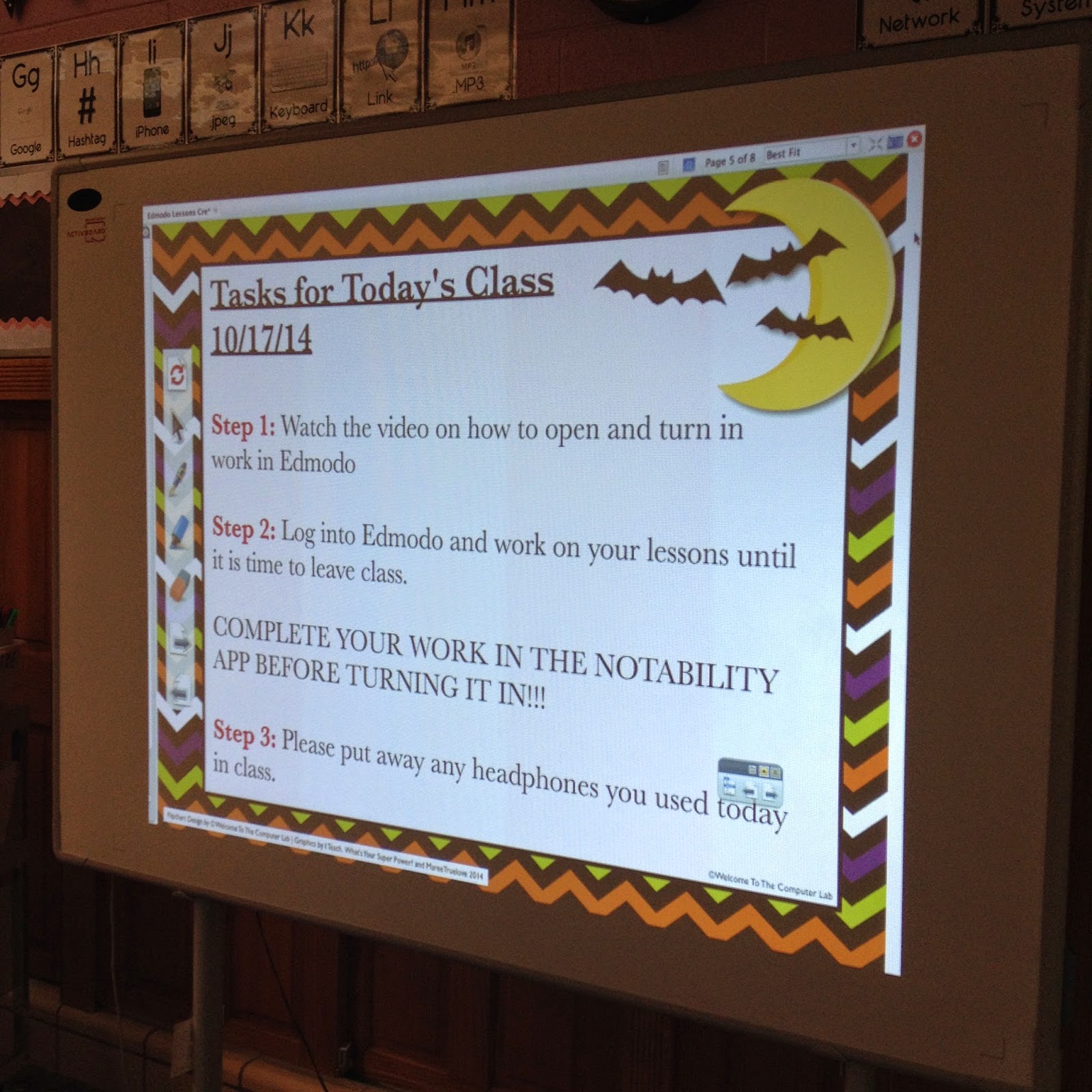 Welcome To The Computer Lab!: ActivBoard Flipchart Page Pack - Creepy ...