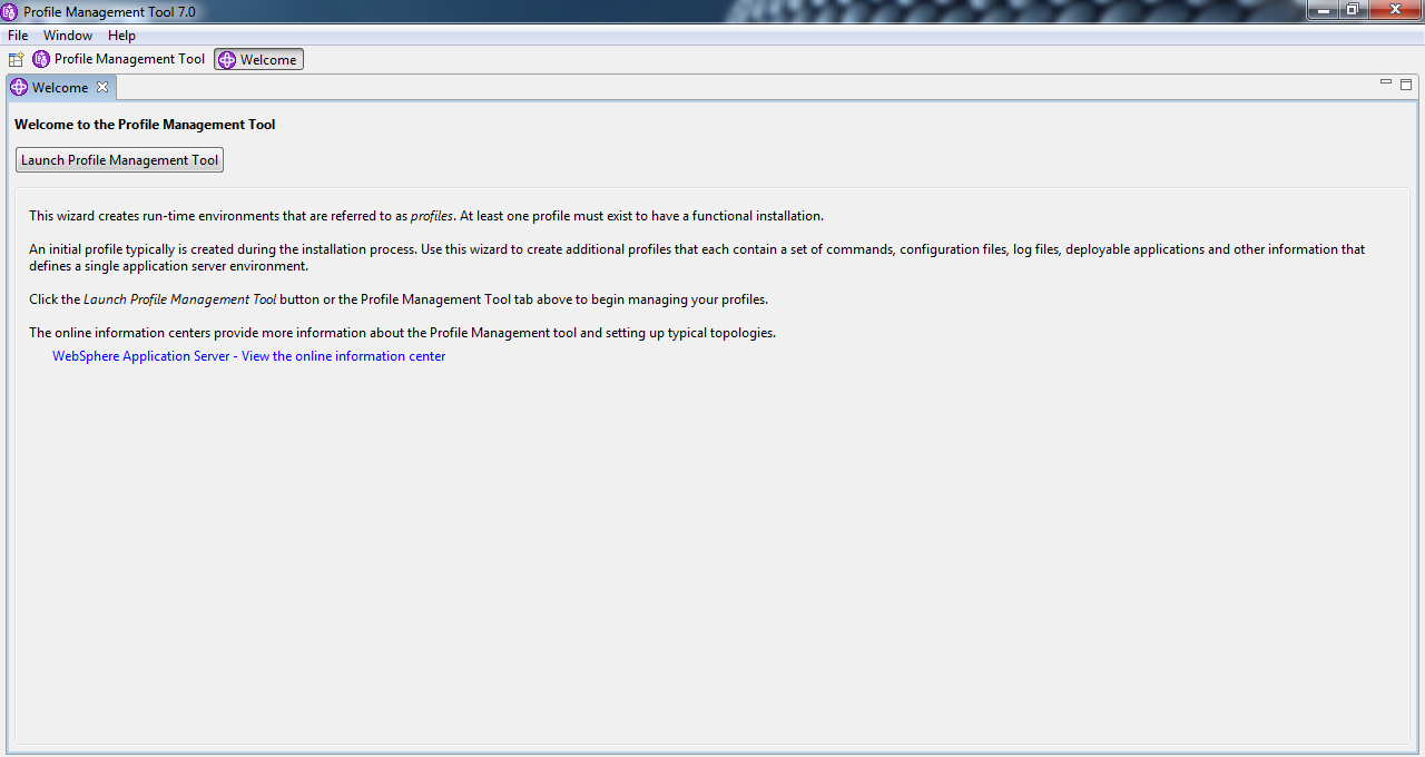 WAS TOOLS: How To Create A Profile