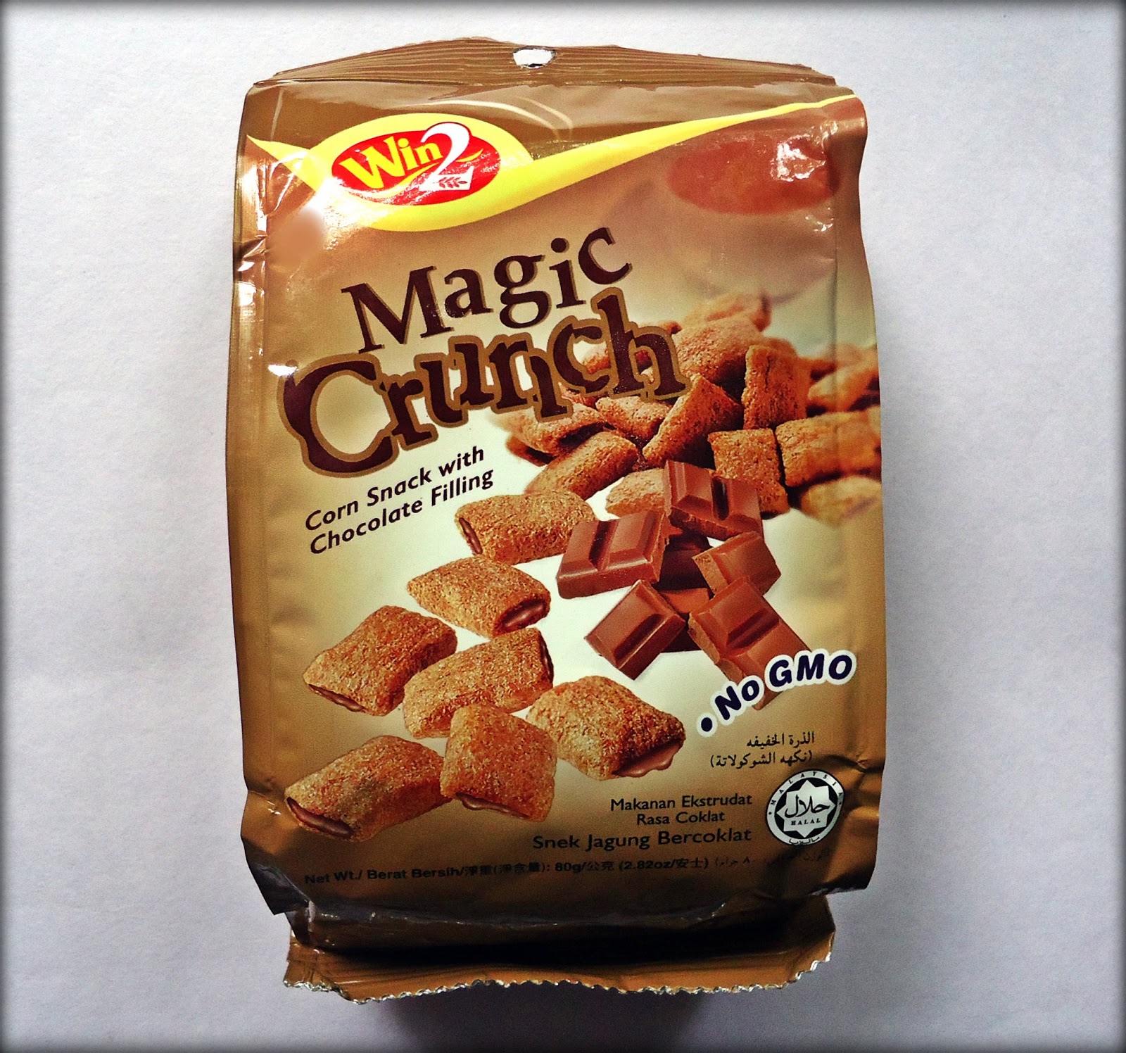 Chocosophy: Win Win Magic Crunch chocolate-filled corn snack
