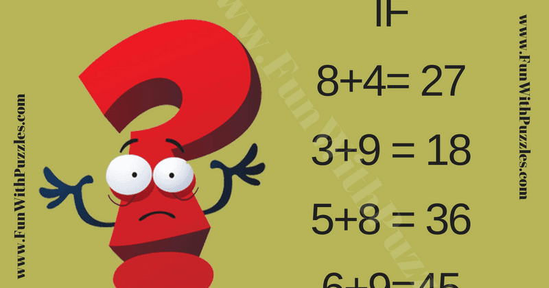 Logical Math Equations and Answers for Kids