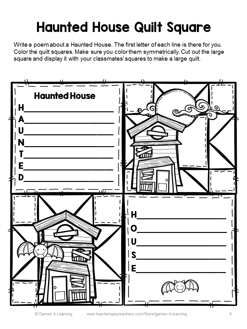 Fun Games 4 Learning: Halloween Writing Prompts!