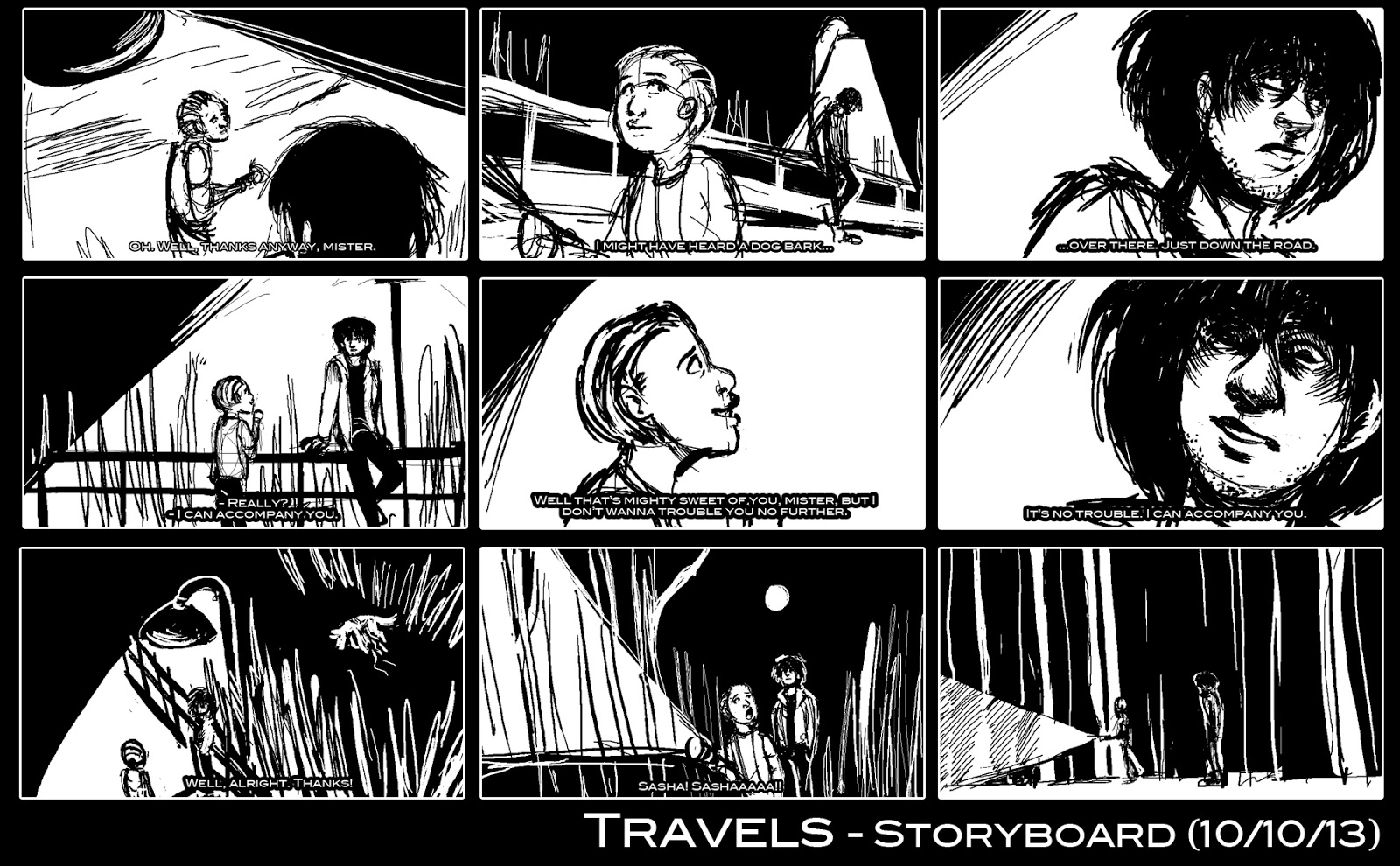 Travels (Drama/Horror Storyboards)