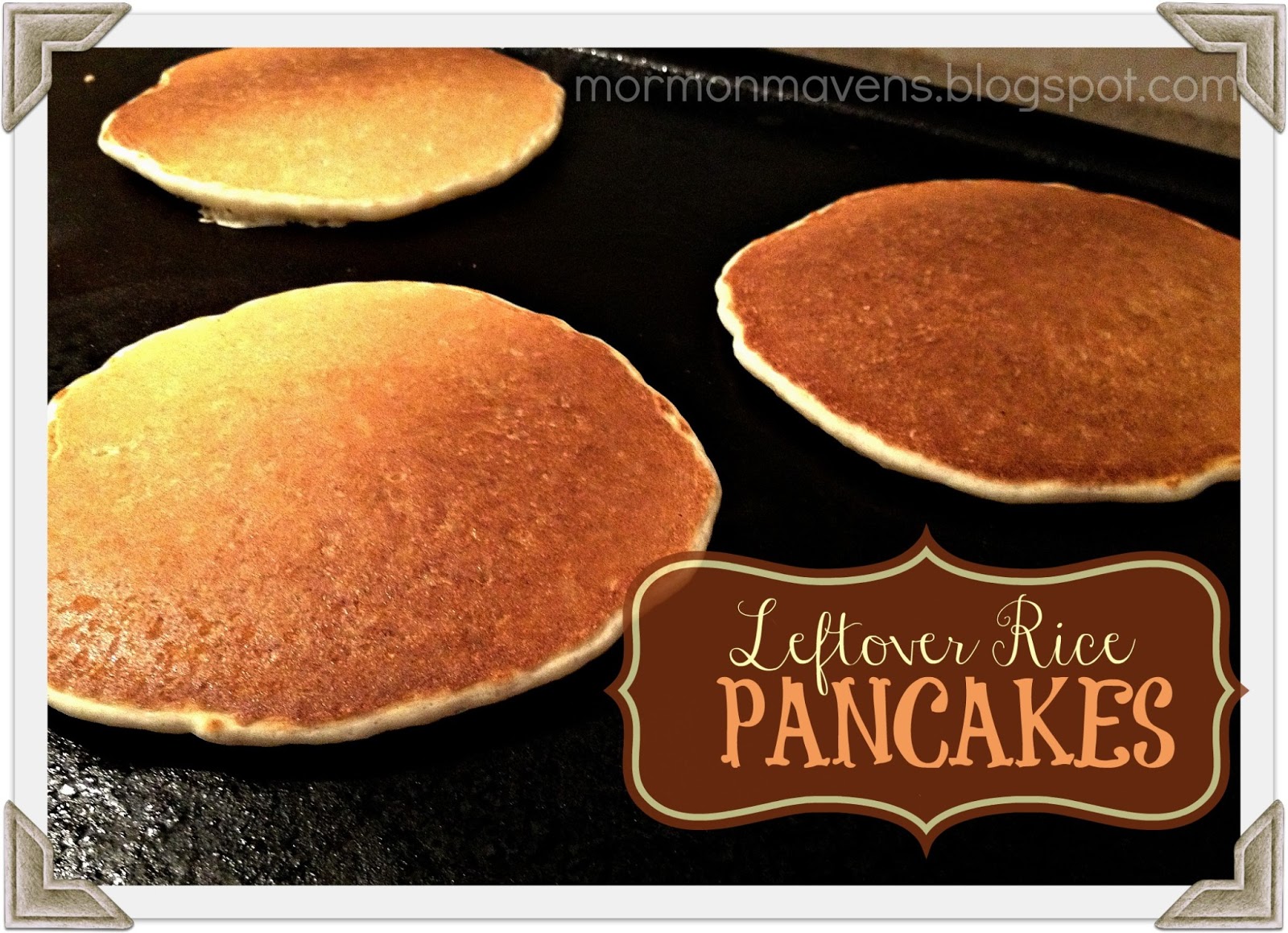Mormon Mavens in the Kitchen: Leftover Rice Pancakes