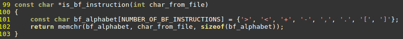 Brainfuck Interpreter in C - second day