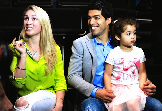 PHOTOS:Meet Luiz Suarez's Beautiful Wife and Cute Kids