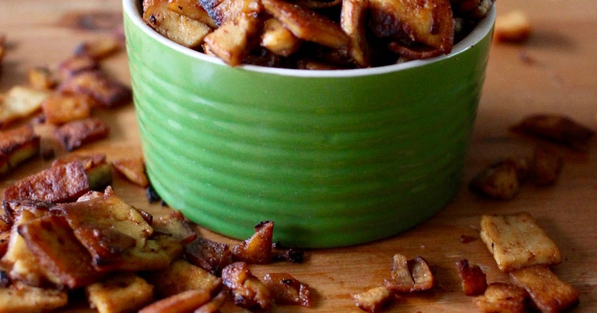 Green Gourmet Giraffe: WW Tofu bacon - and a fried rice recipe