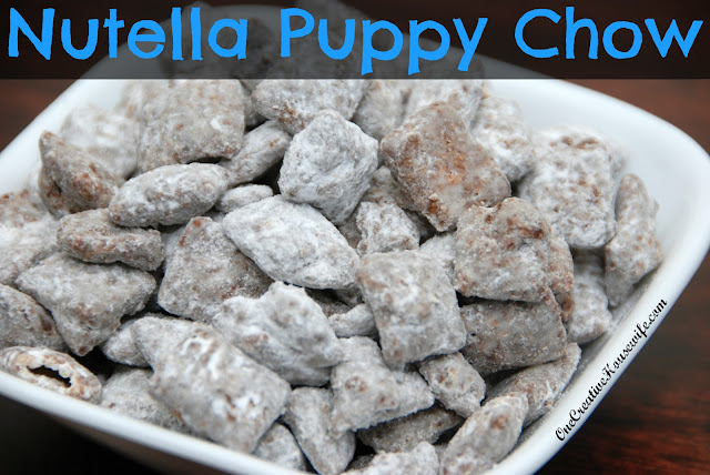 One Creative Housewife: Nutella Puppy Chow