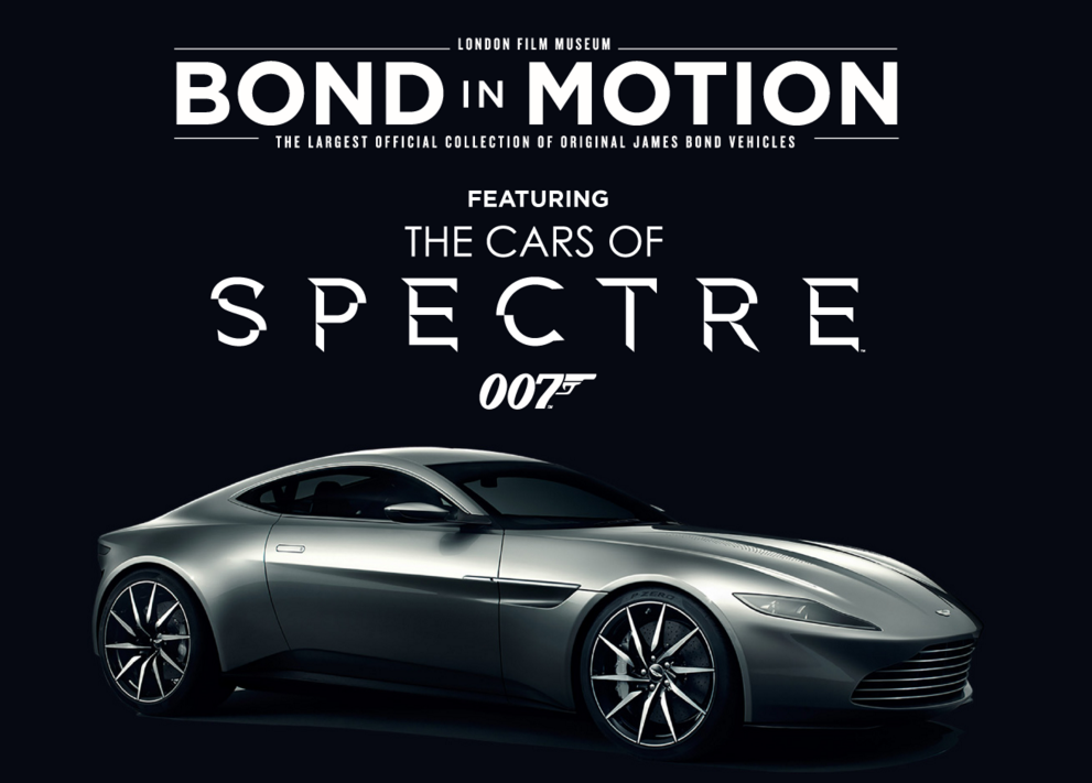 The “Cars of SPECTRE” exhibit opens at Bond in Motion - 007 Travelers