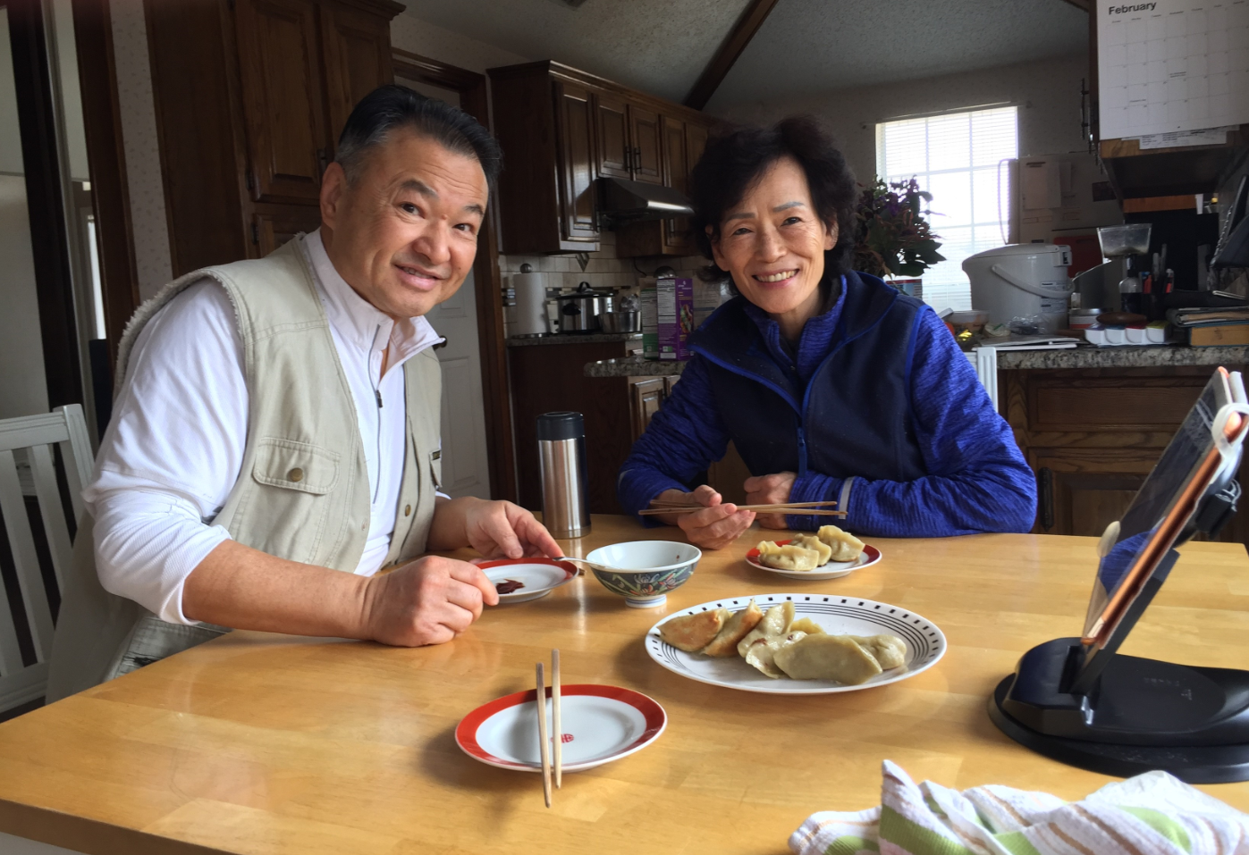 Making dumplings and memories