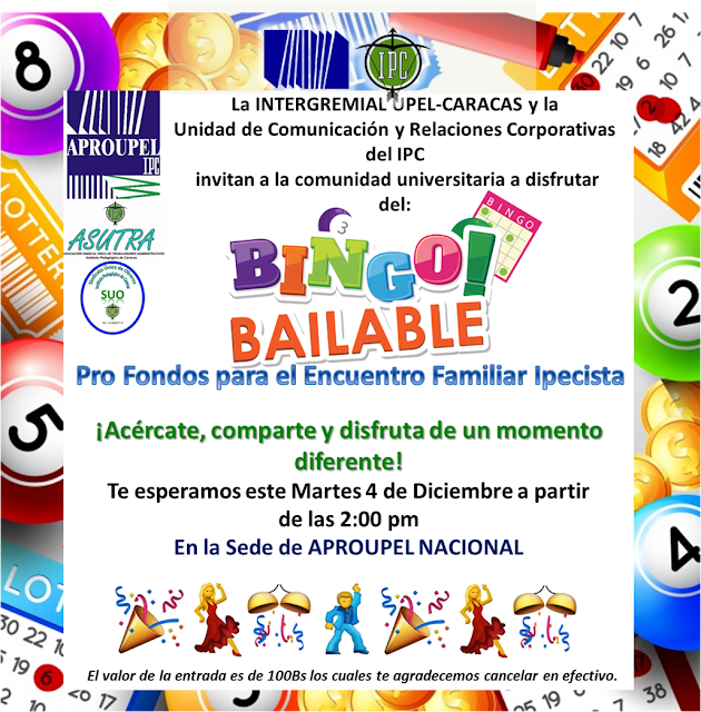 Noticias UPEL Caracas: Bingo Bailable