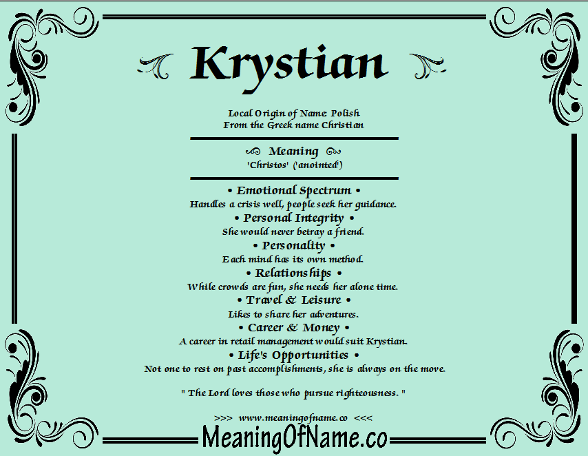 Kristian Name