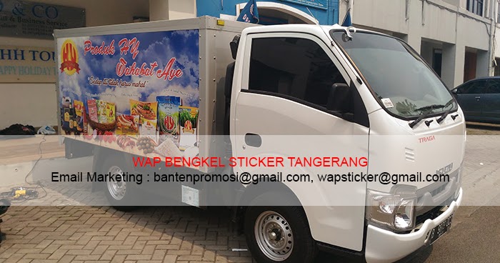 Pasang Stiker Mobil Box: Branding stiker untuk mobil box