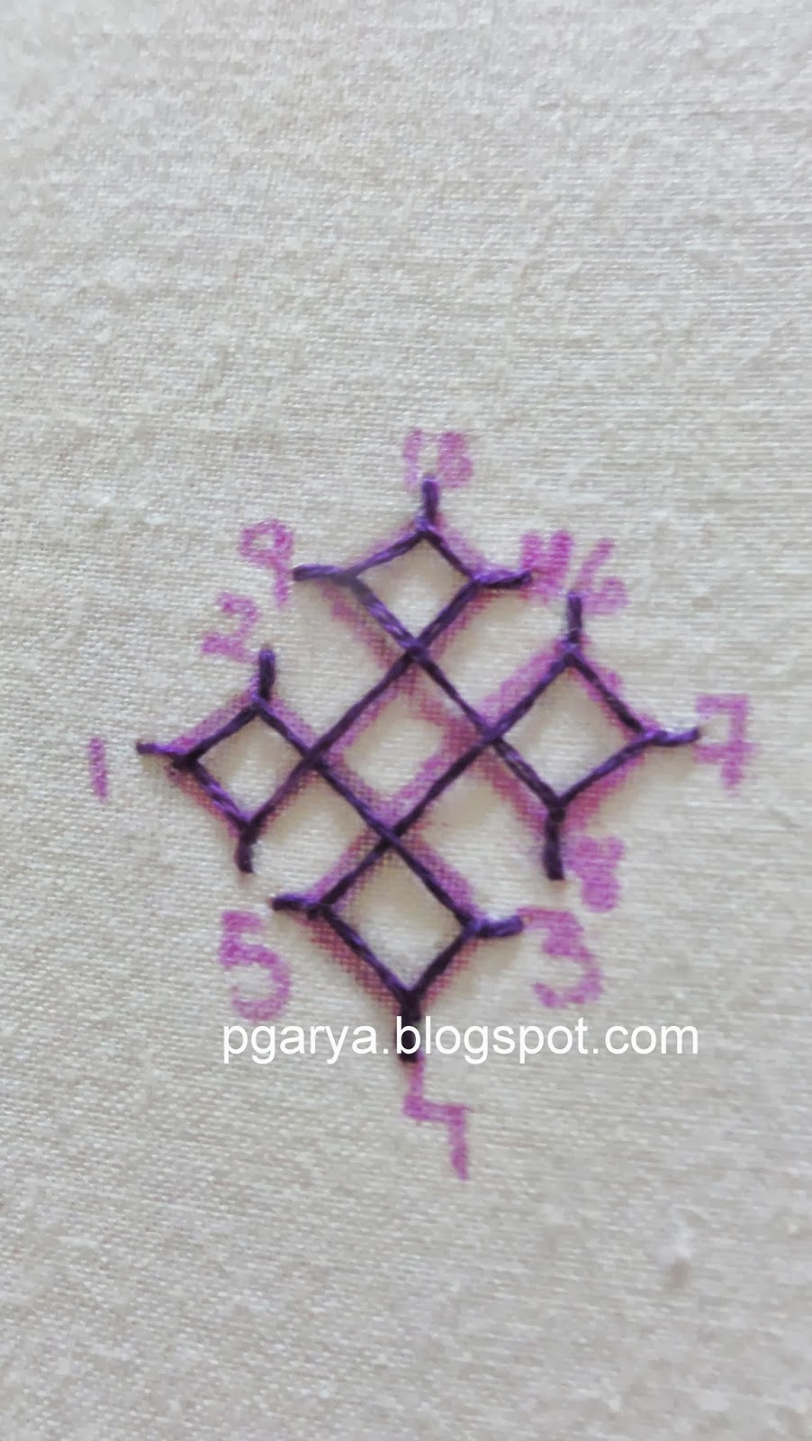 Crafty Needlelite by Preethi Arya: Kutch Lesson 4, single motif