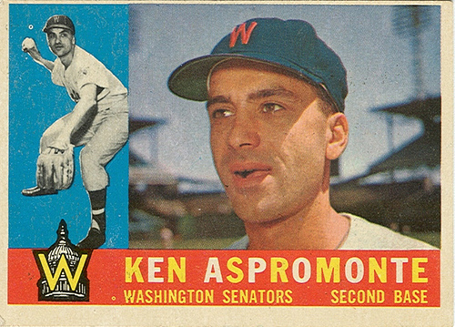 Former Italian / American Player / Manager: Ken Aspromonte (1957-1963 ...
