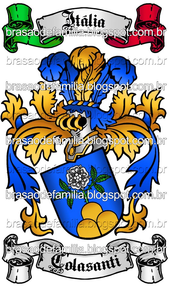 Brasões: Brasão da Família Colasanti (Stemma della famiglia Colasanti)