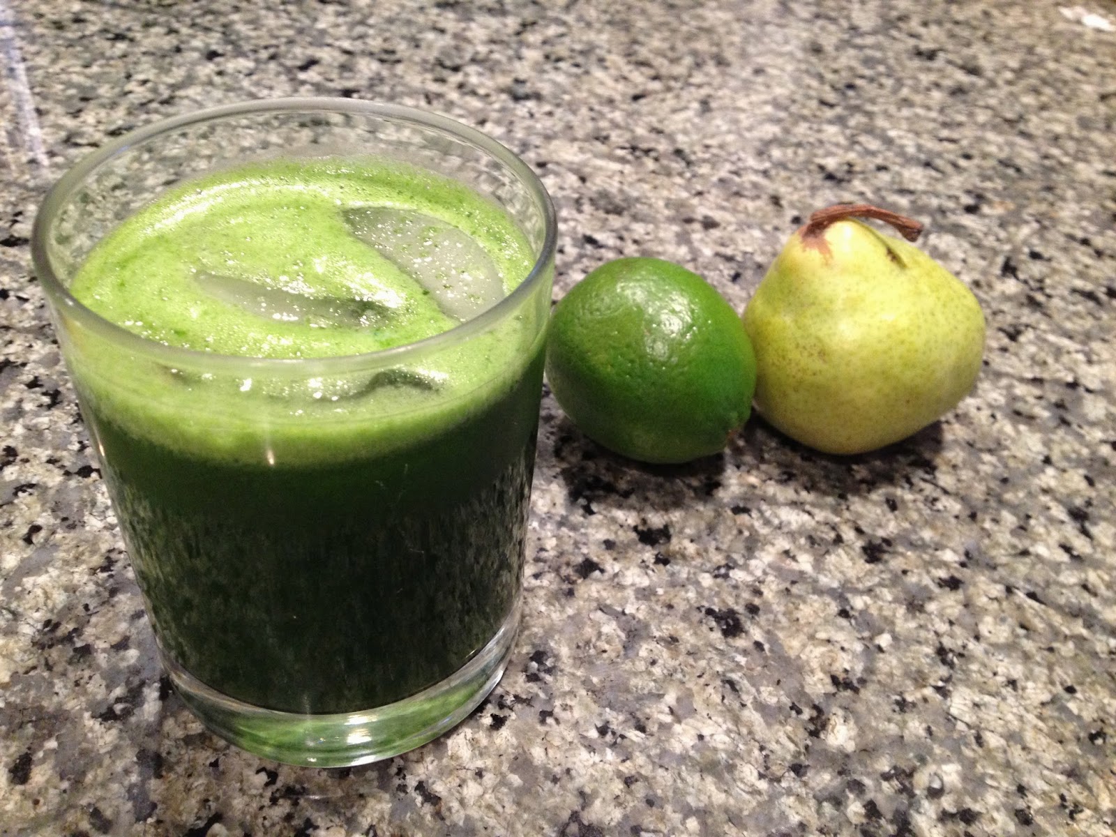 Lime, Mint and Pear Green Juice