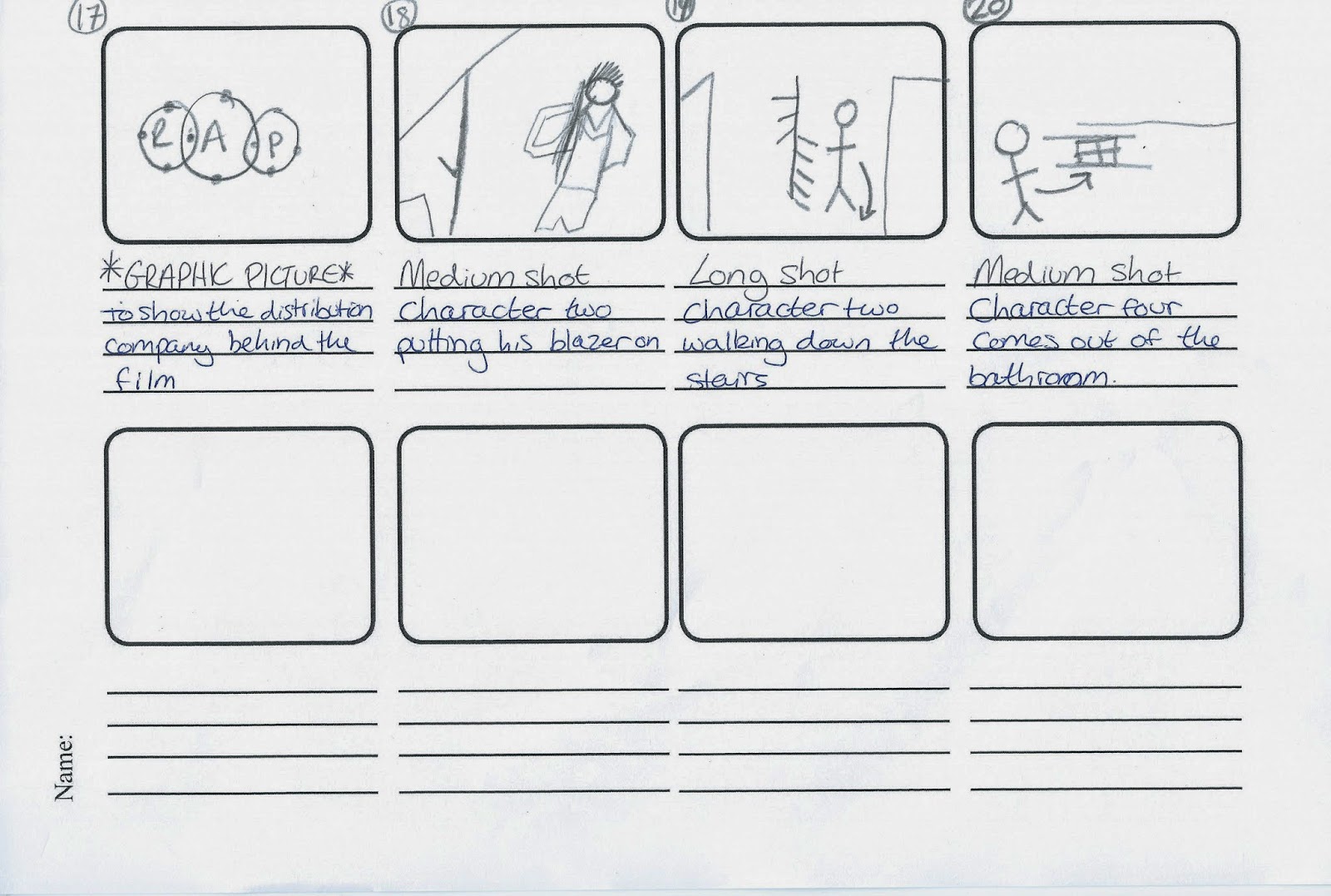 ROOP ARORA AS MEDIA BLOG: Opening Sequence -- StoryBoard