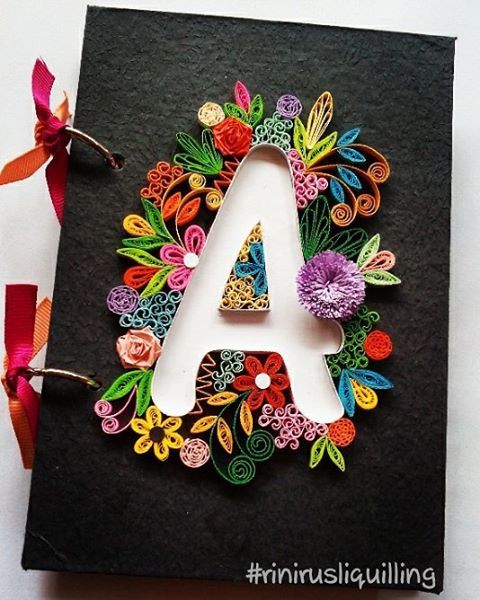 Aprende cómo hacer letras decorativas con papel técnica filigrana ...