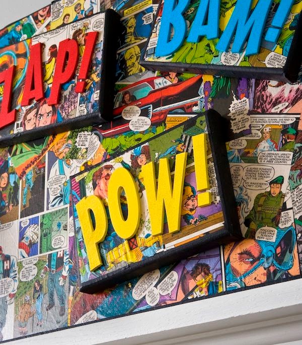Flowerpower Vase: Comic Book Craft – DIY Superhero Canvas