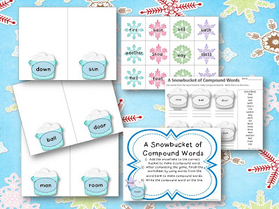Classroom Freebies Too: A Snowbucket of Compound Words