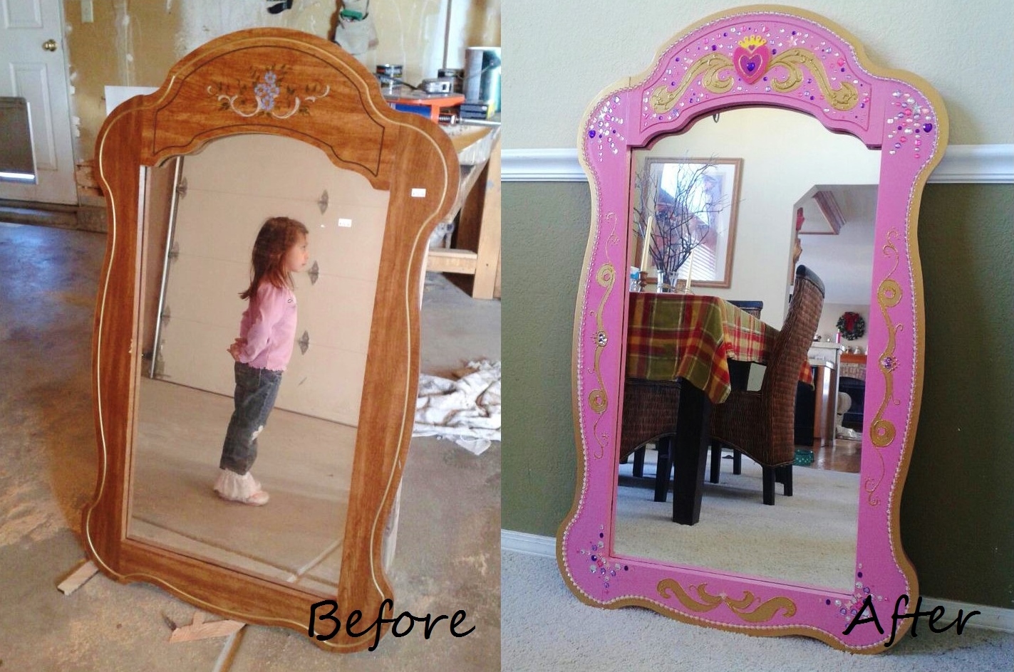Over The Apple Tree: Thrift Store Princess Mirror