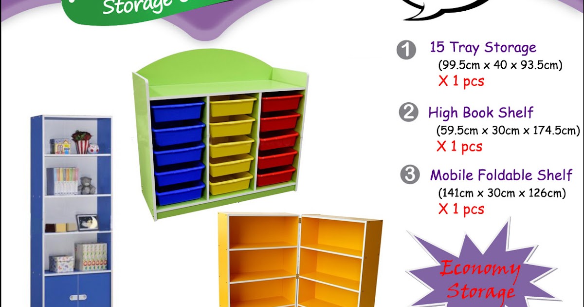 Perabot Tadika: PSH108 - Pakej Storage Set H