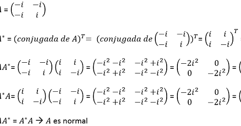 Matemáticas10: Ejemplos de Matriz Normal