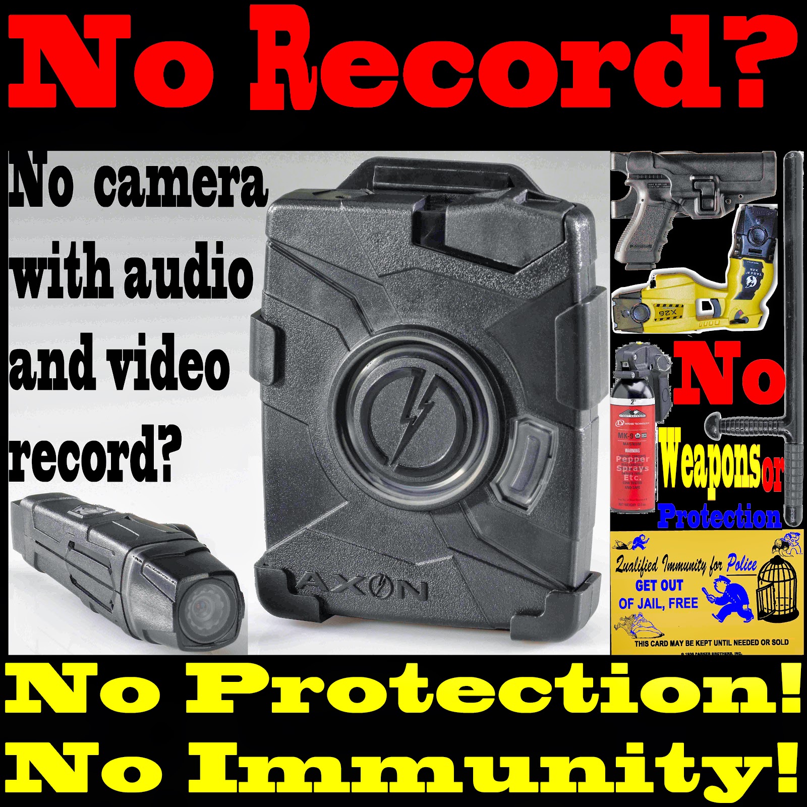 Law Enforcement: No Camera? No Gun! No Baton! No Taser! No Pepper Spray ...